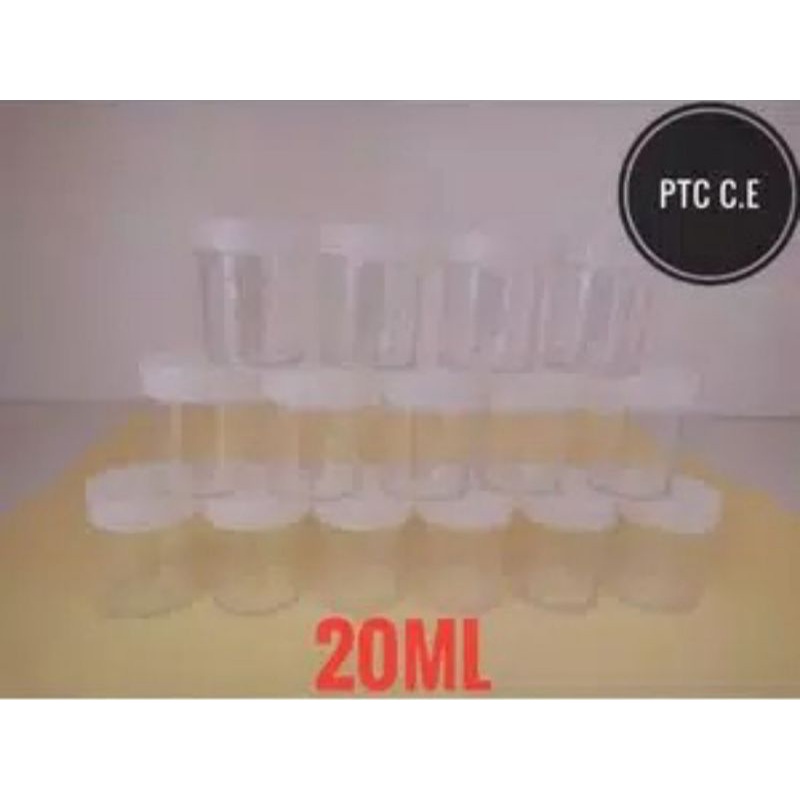 Jual POT PLASTIK 20ML/ POT CREAM / POT URINE 20ml | Shopee Indonesia