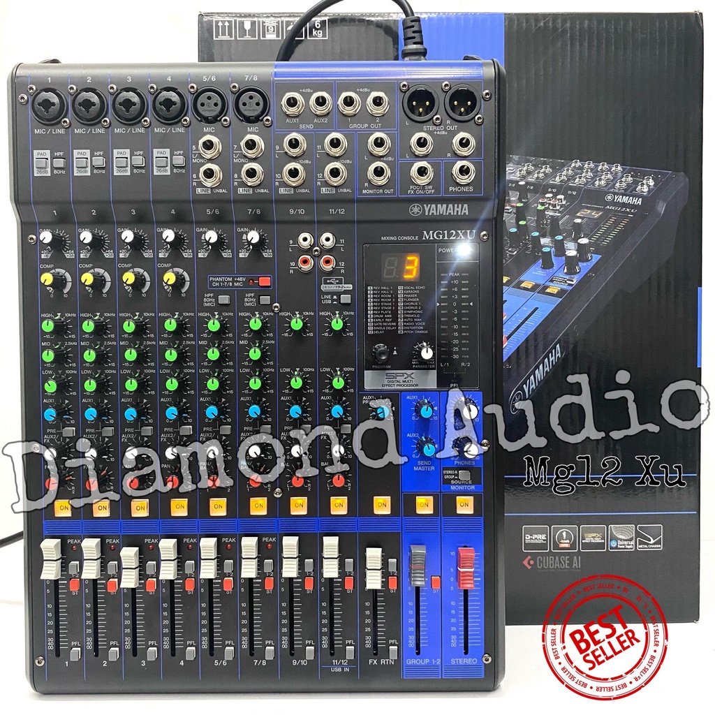 Jual Mixer Audio Yamaha Mg12 Xu Grade A Mixing Mg 12 Channel Xu ( BISA ...
