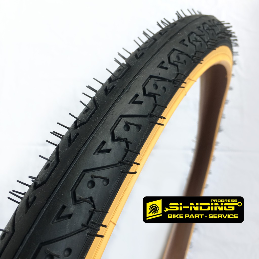 Jual Lucky Stone Ban Luar Sepeda 26 X 1.75 Bike Tyre MTB Hitam Coklat Gumwall Skinwall Tanwall ...