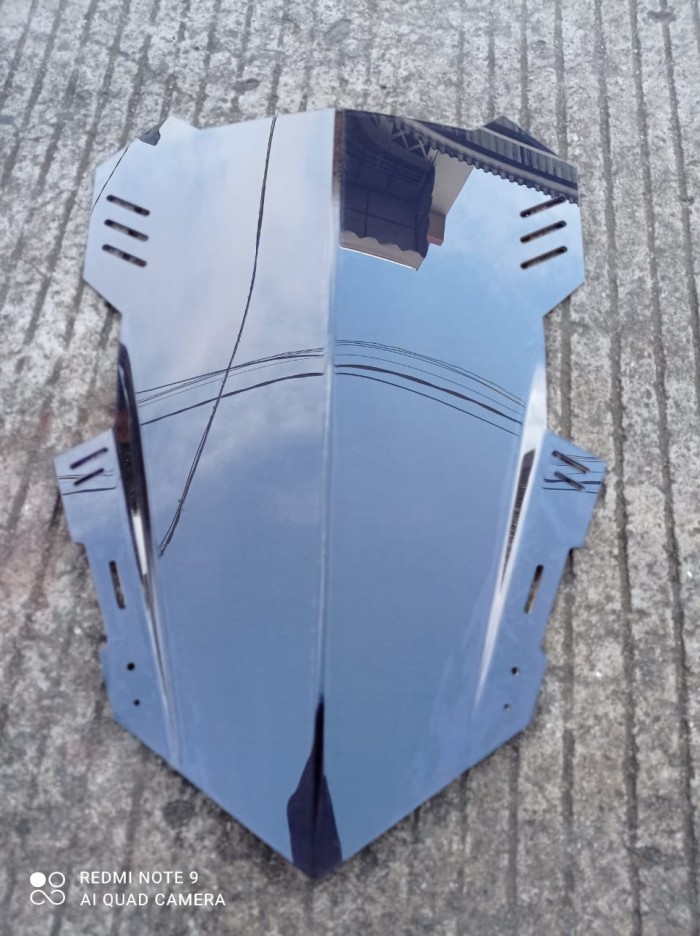 Jual WINDSHIELD VISOR TOURING BENING SMOKE 50CM VERZA NVL VIXION MT25 ...