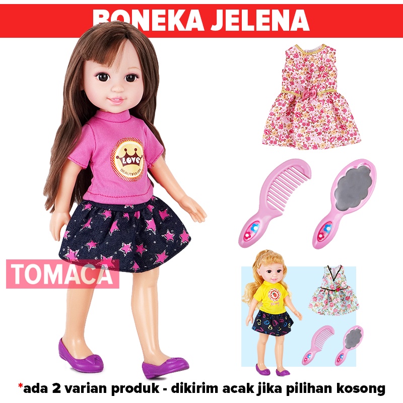 Jual Mainan Boneka Anak Perempuan Jelena Cantik Imut Model Baju Fashion ...