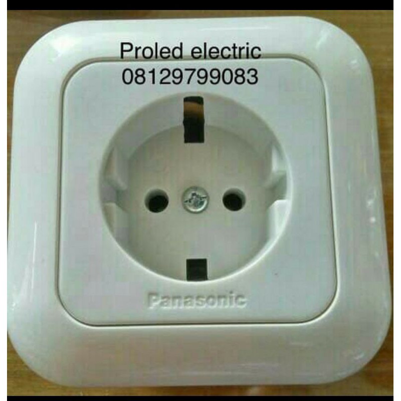 Jual stop kontak inbow panasonic wide series putih / silver / hitam ...