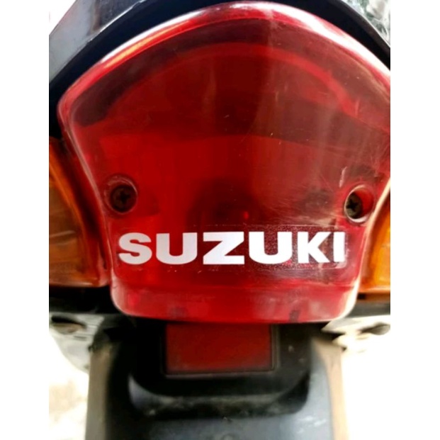 Jual stiker tulisan Suzuki lampu belakang stoplamp satria 2tak hiu lscm ...