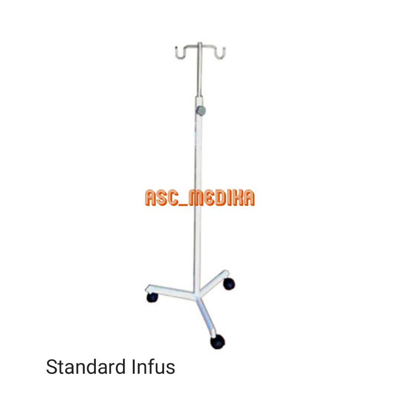 Jual Standard Tiang Infus Besi Gagang Atas Stainless Stell | Shopee ...
