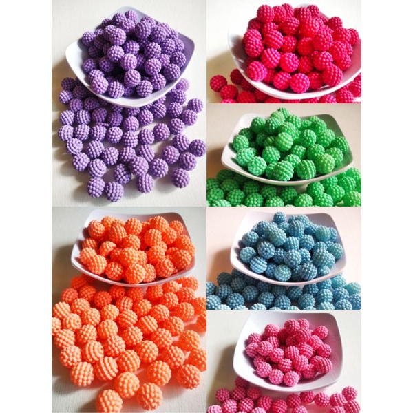 Jual 12 Pcs Mutiara Rambutan DOFF/Mutiara Rambutan Doff 12 MM dan 14MM ...