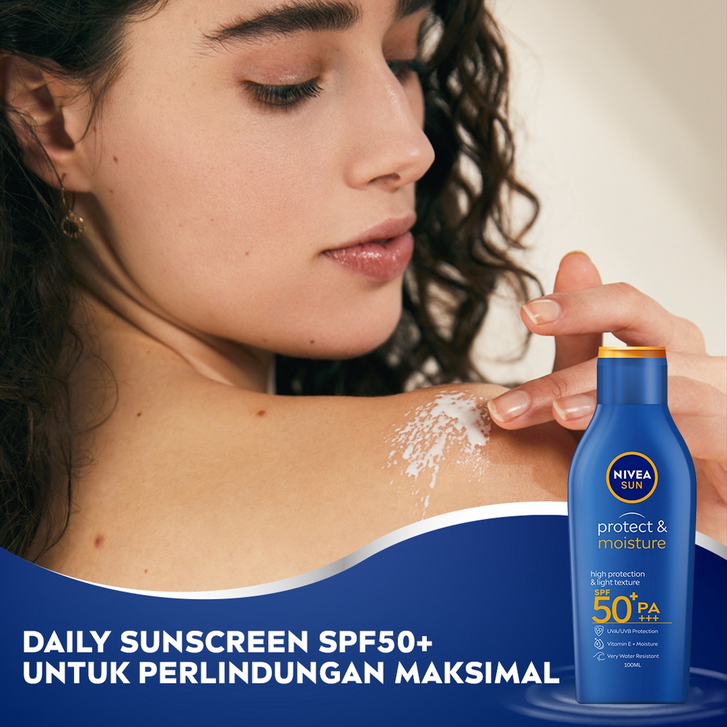 Jual NIVEA SUN Body SPF Lotion Extra Protect Moisture SPF 50+ 75ml ...