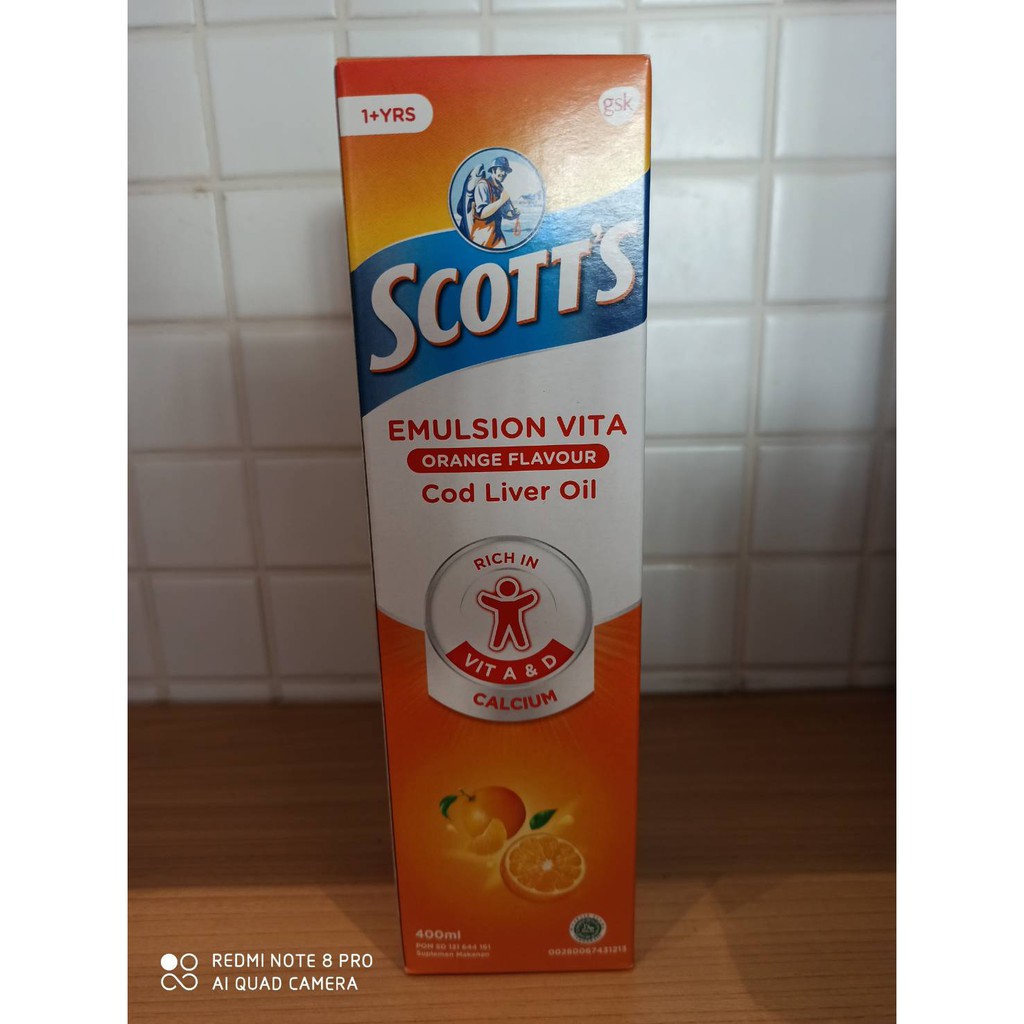 Jual SCOTT'S EMULSION VITA COD LIVER OIL / MINYAK IKAN KOD RASA JERUK ...
