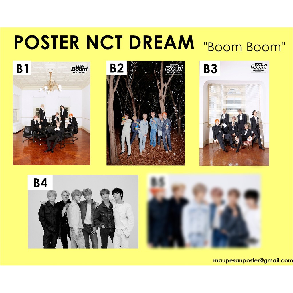Jual Poster NCT Dream We Boom Jaemin Jisung Jeno Haechan Renjun KPOP ...