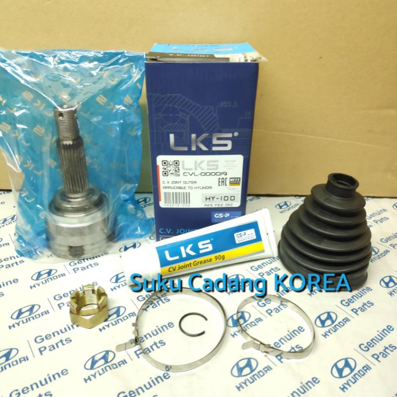 Jual CV joint outer Kohel Luar as roda depan Hyundai Accent Verna Avega Getz Bimantara Cakra ...