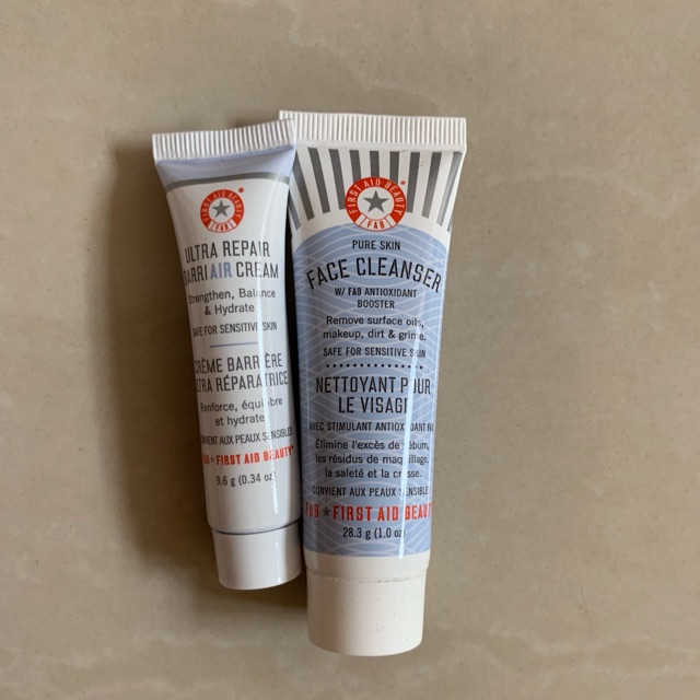 Jual First aid beauty FAB face cleanser / barri air cream / ultra ...