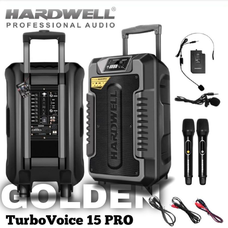Jual Speaker Portable Wireless Hardwell Turbovoice 15 PRO Original 15 ...