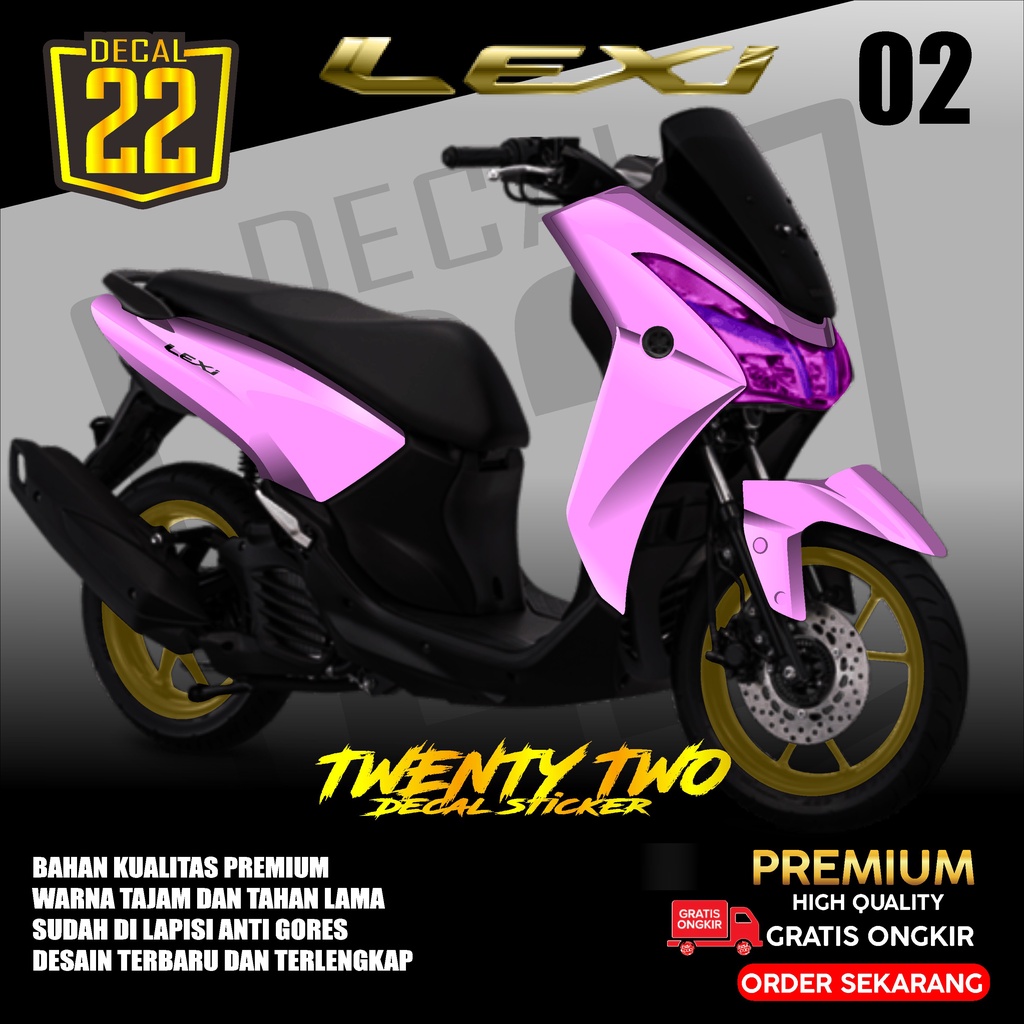 Jual Decal Lexi Full Body Stiker Lexi Fullbody Decal Yamaha Lexi Full ...