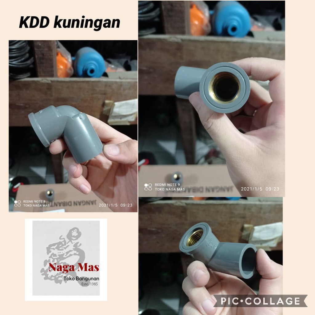 Jual Knie Drat Dalam Kuningan 1/2 inch RUCIKA keni drat kuningan 3/4 ...