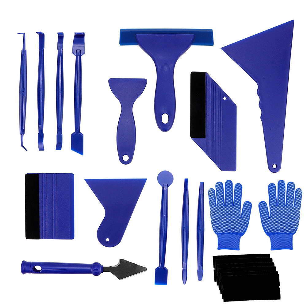Jual 21PCS Car Vinyl Film Wrapping Tools Car Sticker Film Scraper Kit ...