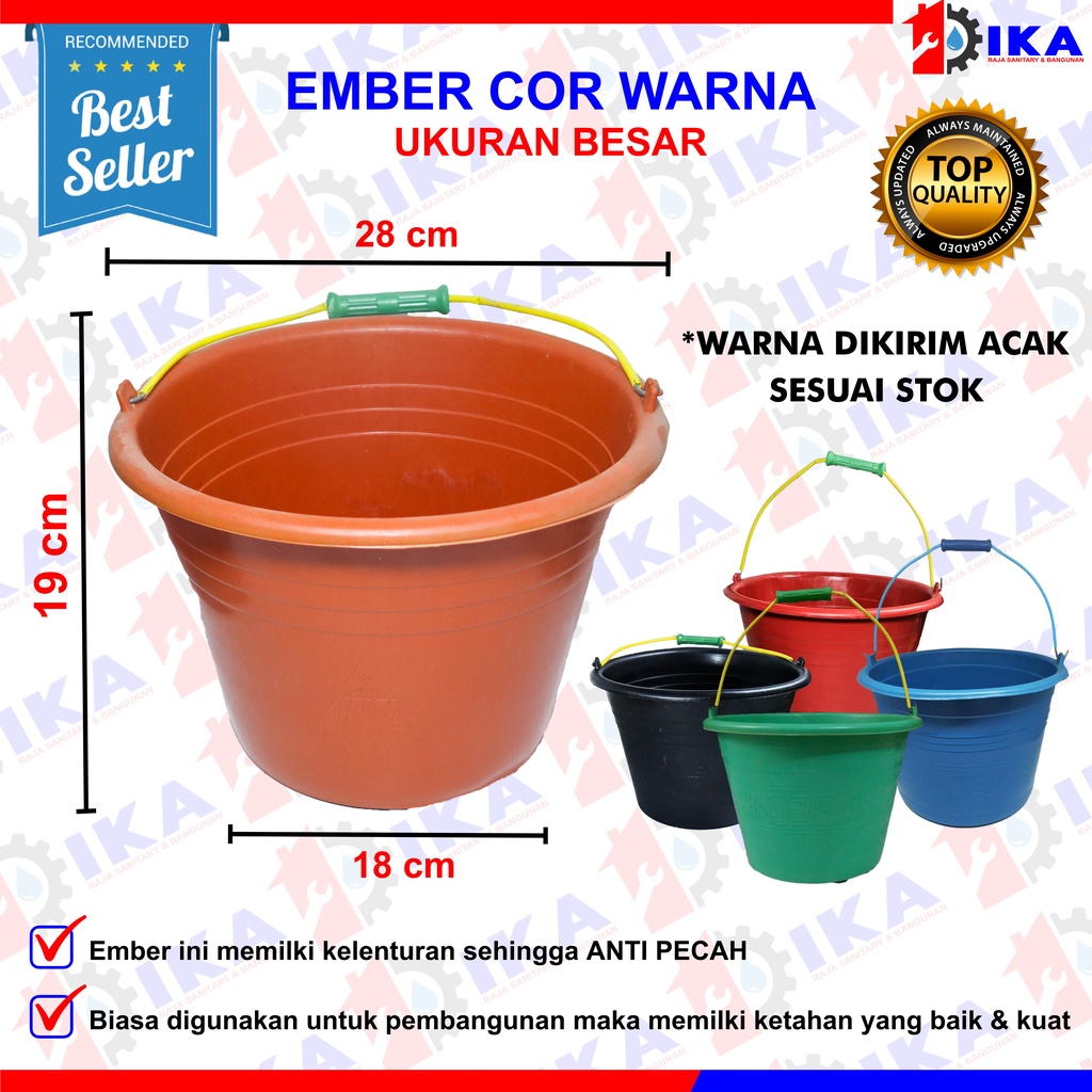 Jual EMBER / TIMBA COR HITAM KAPASITAS BESAR (HARGA SATUAN) TERMURAH ...