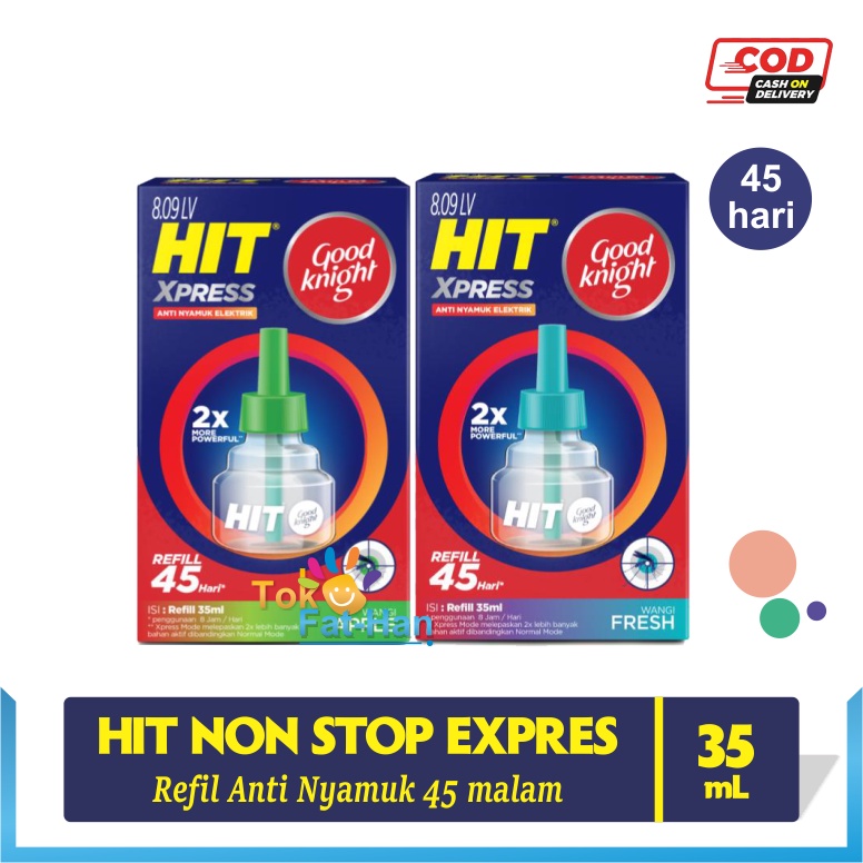 Jual Hit Non Stop Xpress Refill 45hari Apple / Fresh - Refill Obat ...