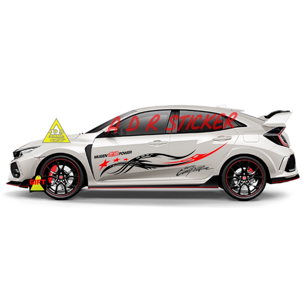 Jual TERBARU STICKER STIKER MOBIL HONDA CIVIC CUTTING STICKER MOBIL ...