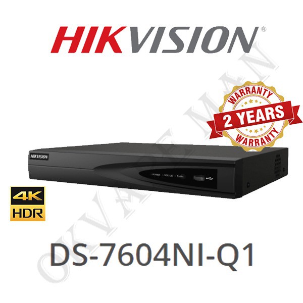 Jual HIKVISION NVR 4CH 4 Channel DS-7604NI-Q1 HD CCTV Kamera 4K DVR | Shopee Indonesia