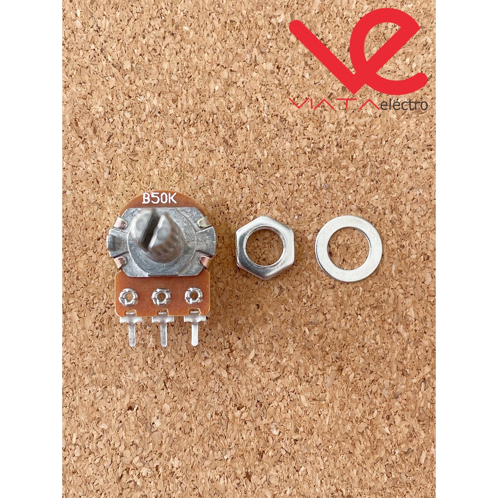 Jual POTENSIO MONO 50K POTENTIO POTENSIOMETER MONO B50K 50.000 OHM ...