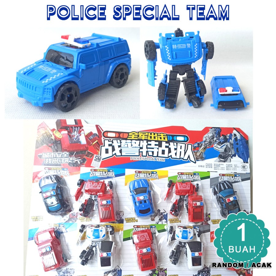 Jual Mainan anak Robot transformasi Police Special Team - satuan ...