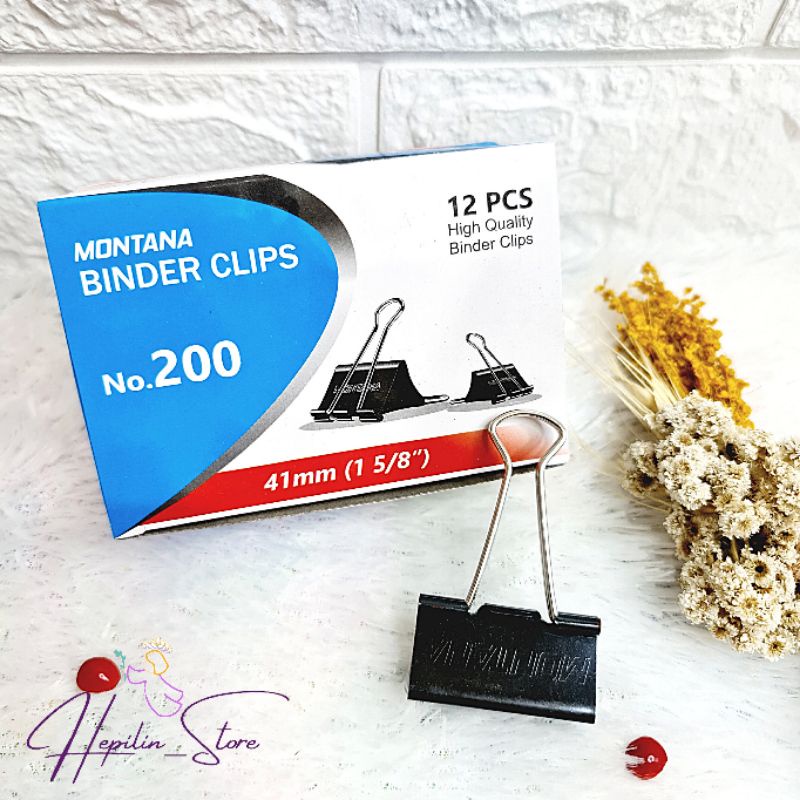 Jual Binder Clip No.200 atau No.155 / Binder Clip Montana / Binder Clip ...