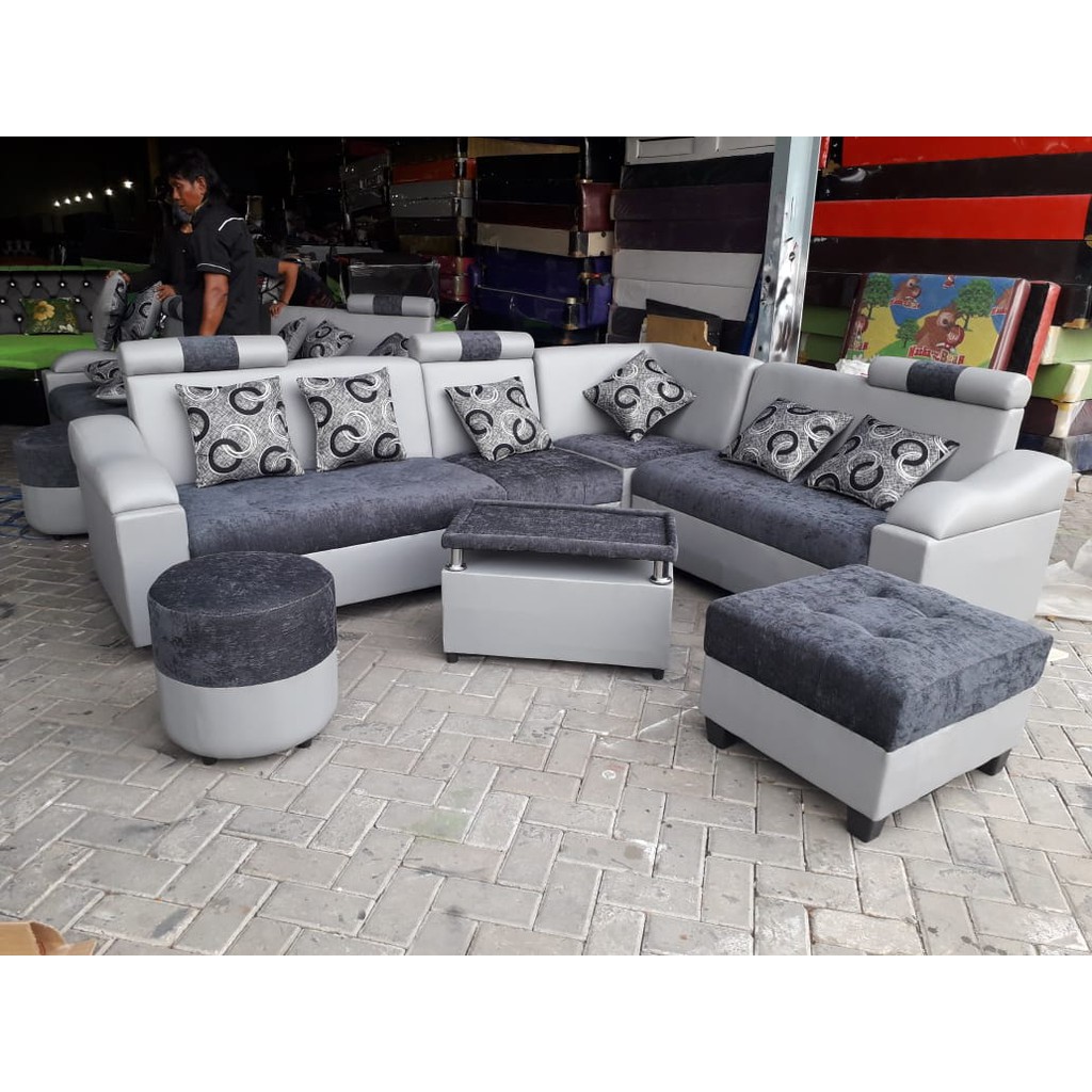 Jual (Free Ongkir) Sofa Sudut / Sofa Kotak / Sofa Beranak/ Sofa Besar ...