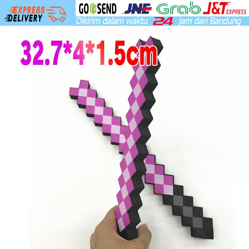 Jual Pedang Kotak Minecraft Mine Craft Minicraf Sword bahan Foam EVA ...