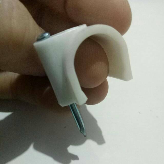 Jual Paku klem pipa listrik 5/8 inch pvc klem selang ac klem selang air ...