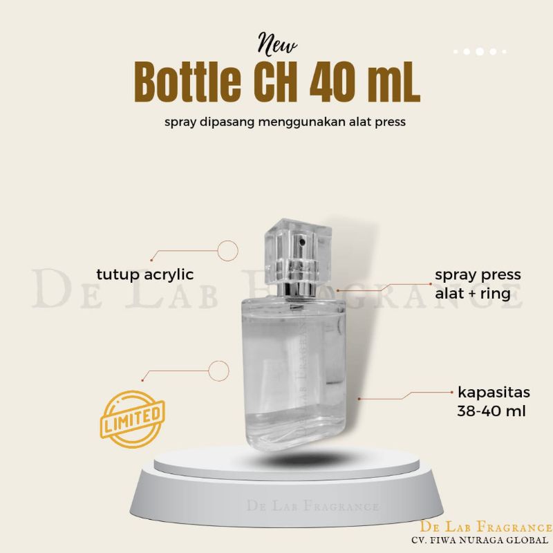 Jual botol parfum kotak fancy 35 ml/botol parfum 40 ml/botol parfum ...