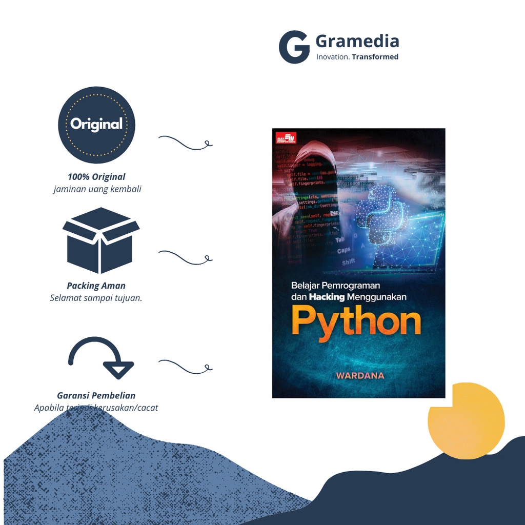 Jual Gramedia Cikupa-Belajar Pemrograman Dan Hacking Menggunakan Python | Shopee Indonesia