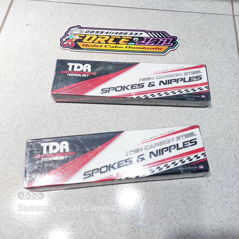 Jual jari jari TDR RUJI TDR crom ring 18 Rx king set depan belakang ...
