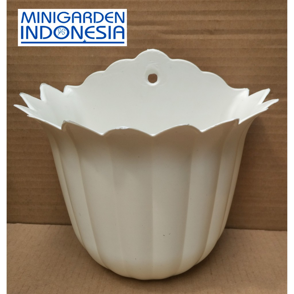 Jual Pot bunga 20 cm model Mawar VAS GANTUNG / dinding tanaman hias ...