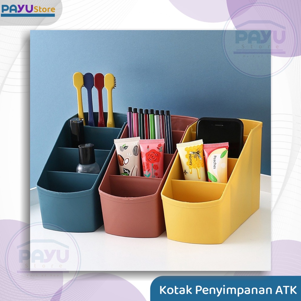 Jual [PY124] Kotak ATK Kotak Penyimpanan Alat Tulis Pena Pensil Rak Meja Kantor Rak Tempat Alat ...