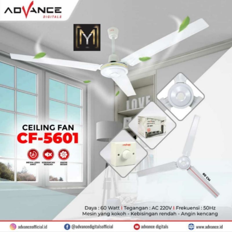 Jual ADVANCE Ceiling Fan / Kipas Angin Plafon Advance CF-5601 CF5601 CF ...