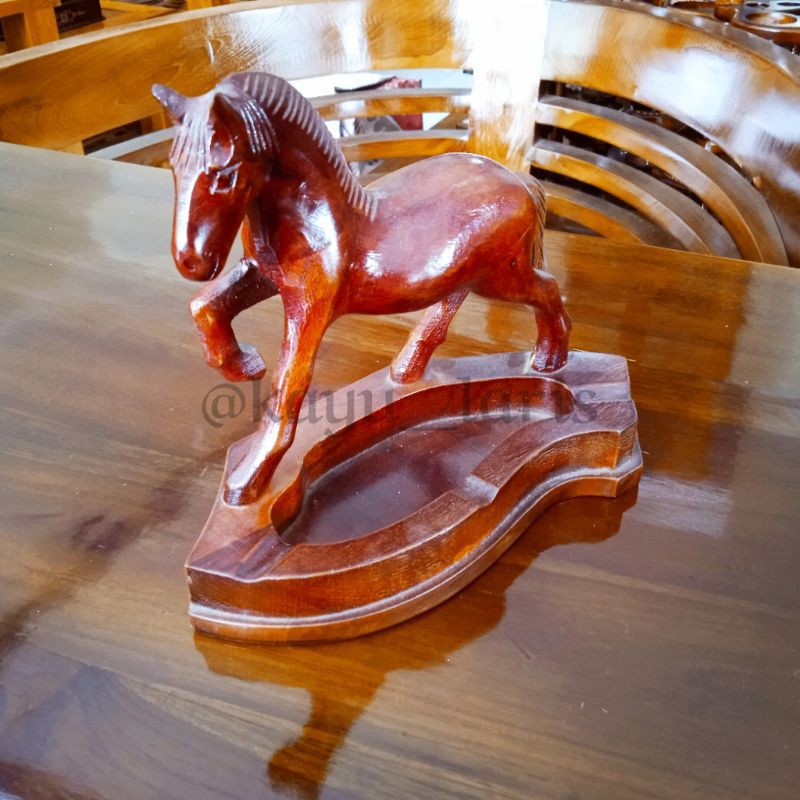 Jual Asbak Rokok Model Kuda Lari Kayu Jati | Shopee Indonesia