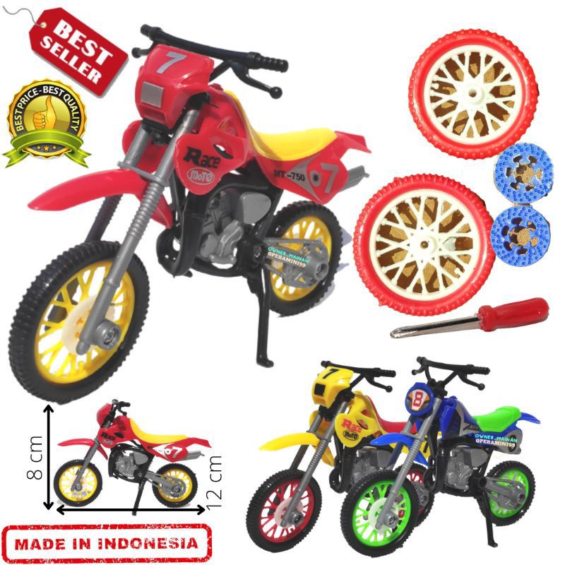 Jual Mainan set motor tril rakit /sepeda motor rakit trail/ mainan ...