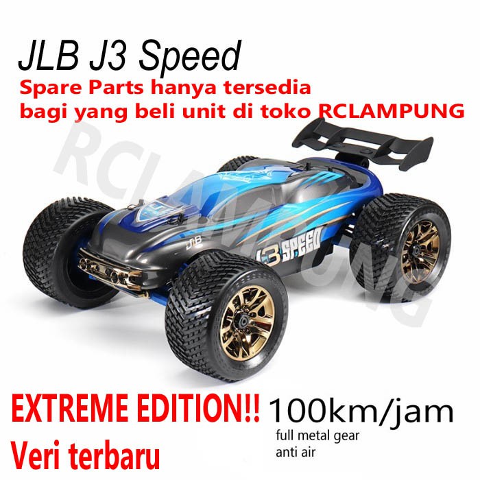 Jual JLB Racing J3 speed Cheetah 1/10 RTR Brushless Monster Truck Extreme Edition | Shopee Indonesia