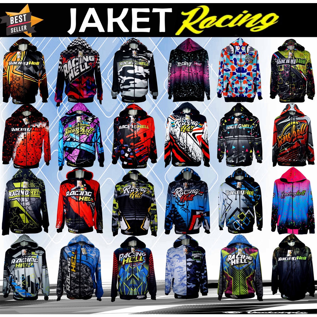 Jual BISA PAKAI NAMA | JAKET CUSTOM KOMUNITAS | Jaket Racing Hell FULL ...