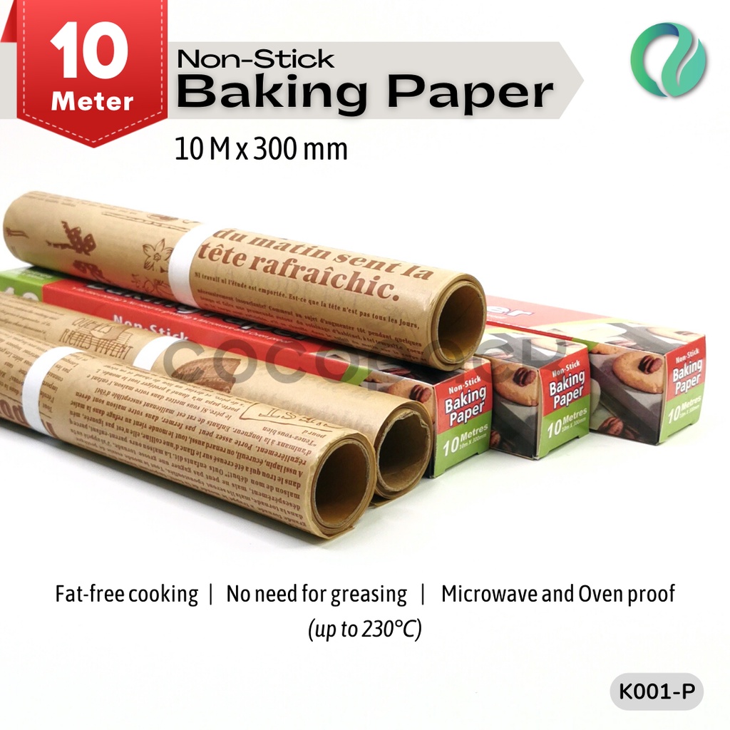 Jual Non Stick Baking Paper Kertas Alas Roti Kue 30cm x 10m Pattern ...