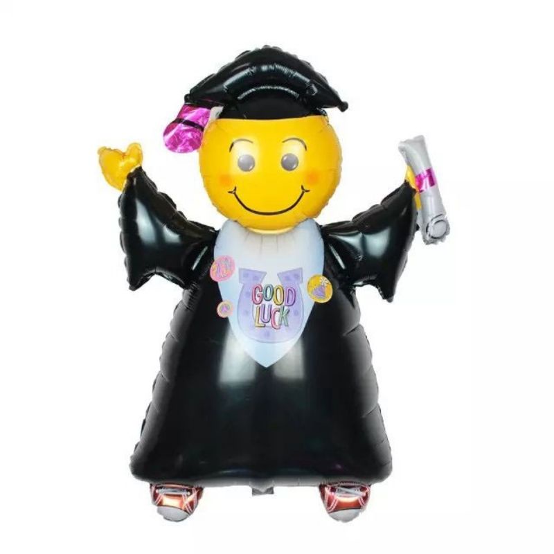 Jual Balon Foil Wisuda Graduation Smile Toga Fullbody | Shopee Indonesia