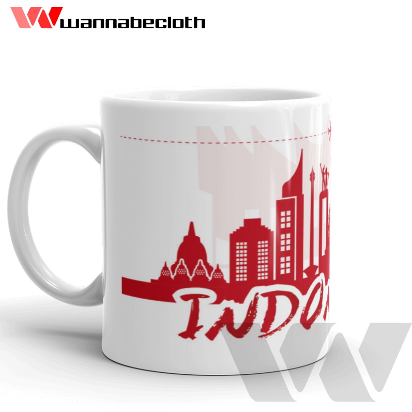 Jual Gelas Indonesia Mug Indonesia Mug Custom Oleh-Oleh Souvenir Mug ...