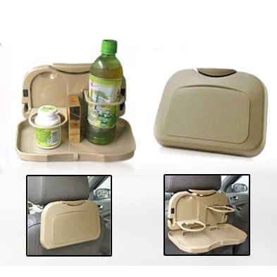 Jual Travel Dining Tray Meja portable mobil botol Car Rak Lipat Minum ...
