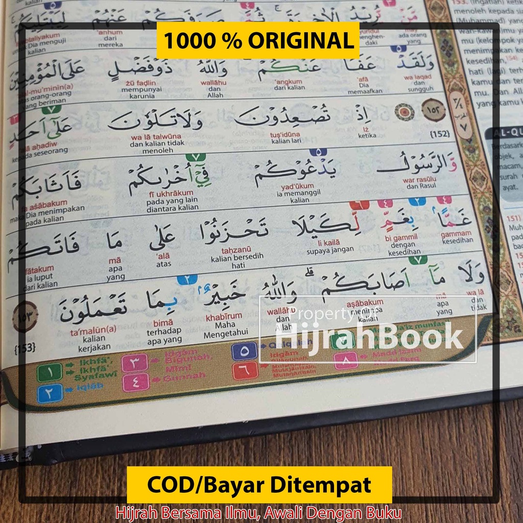 Jual COD Al Quran Terlaris Al Quran AN Nur A5 Al Quran Terjemah Perkata ...