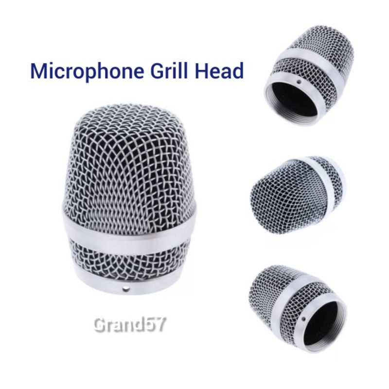 Jual Kepala Mic Head Mic Grill Mesh Cover Microphone Grille Wireless ...