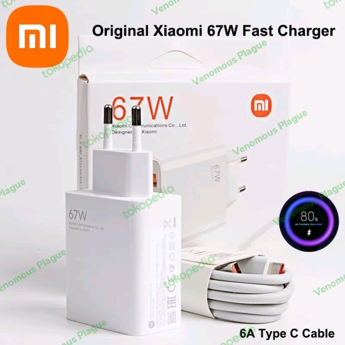 Jual Charger XIAOMI 67W USB Type C - TURBO Charging 67Watt - ORIGINAL ...