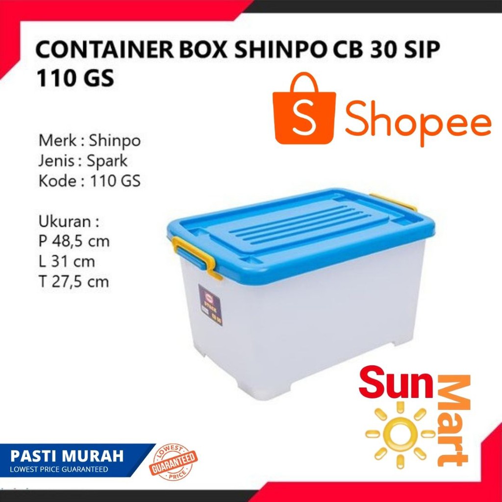 Jual SHINPO CONTAINER BOX 30 LITER SHINPO SPARK SIP 110 PL CB 30 ...