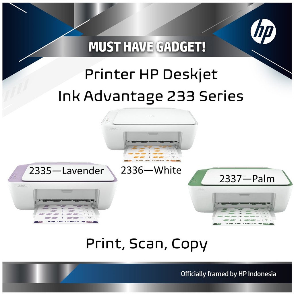 Jual Printer HP Deskjet 2335 2336 2337 Ink Advantage DJ2335 - DJ2336 ...