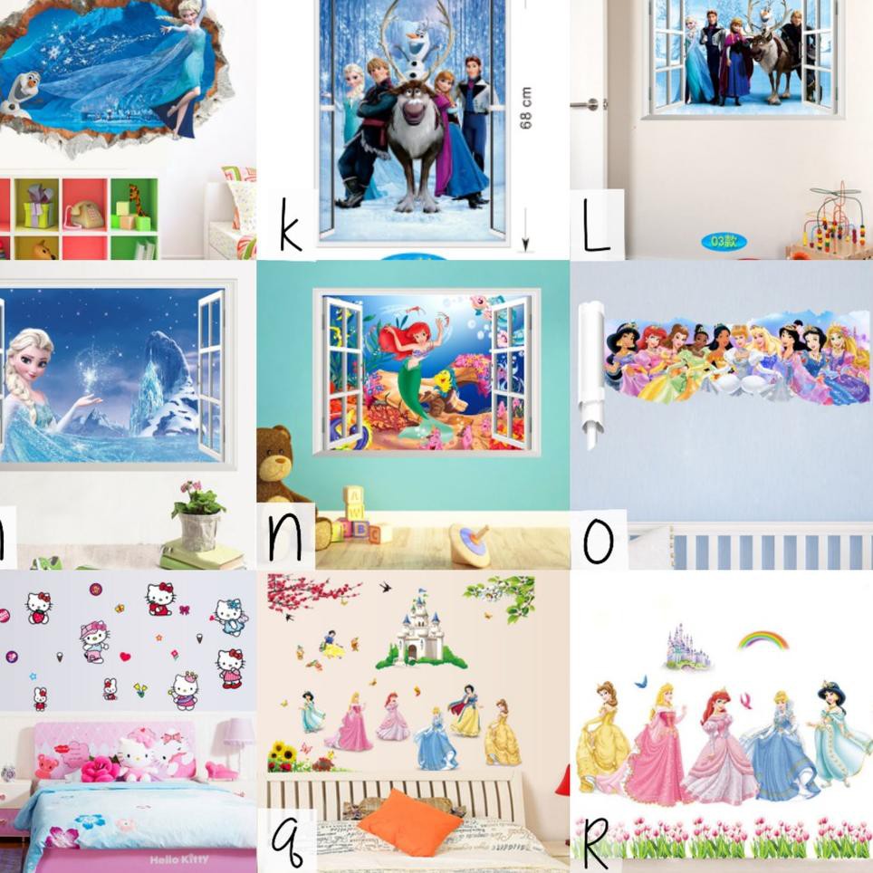 Jual Serba Murah TES ADEK RELIZA WALL STICKER FROZEN ELSA RATU PRINCESS ...