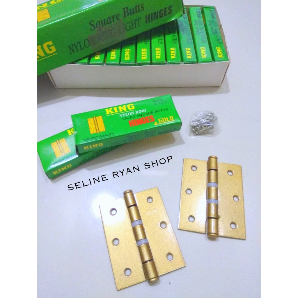 Jual Engsel Nylon KING Tebal 3" x 2 1/2" GOLD | Shopee Indonesia