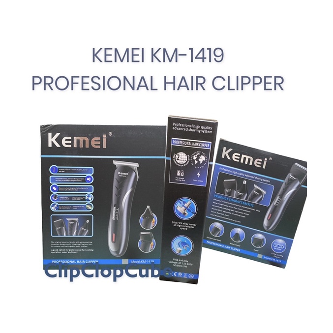 Jual KEMEI KM-1419 PROFESIONAL HAIR CLIPPER | Shopee Indonesia